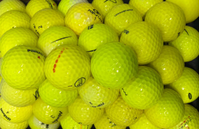 50 Assorted Yellow Mix 3A Grade Used Golf Balls | eBay