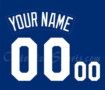 Baseball Kansas City Royals Customized Number Kit for 2002-2006 Blue ...