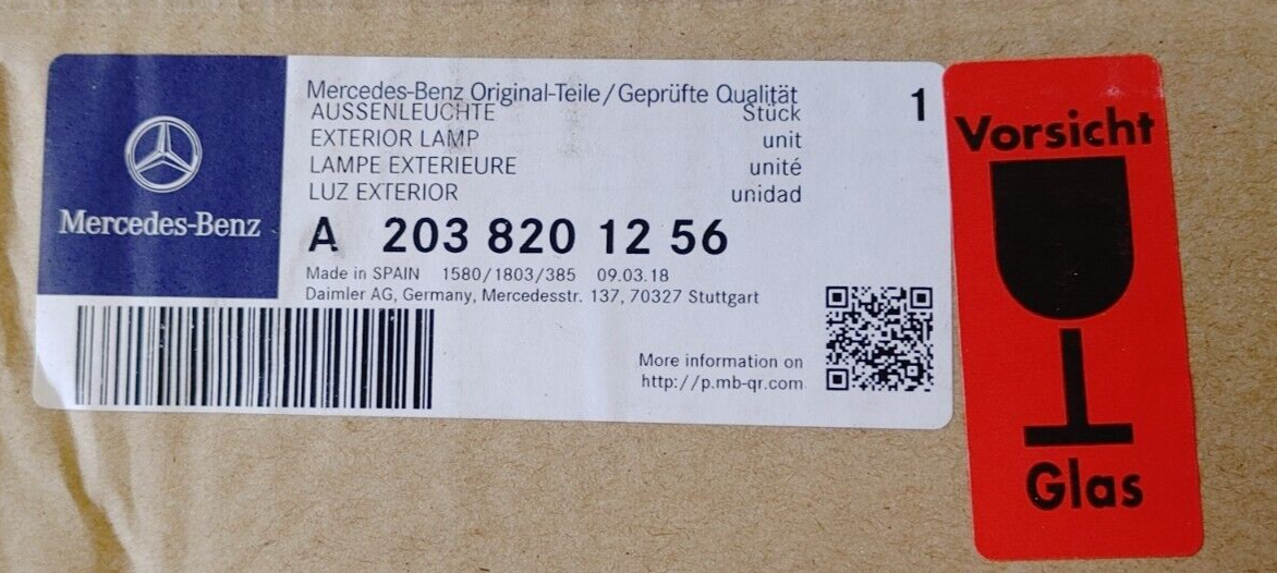 MERCEDES+Fog+Light+Right+off+Side+C+W203+CLK+W209+CL+W215+OEM+ ...