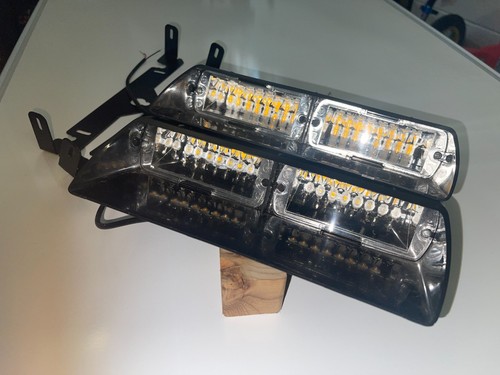 Amber/Amber LED Dash Deck Lights Similar to Federal Signal ViperS2 | eBay