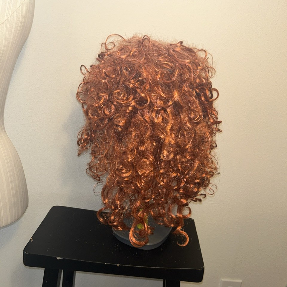Halloween! Brave Princess Merida Redhead Curls Child Size Curly Hair ...