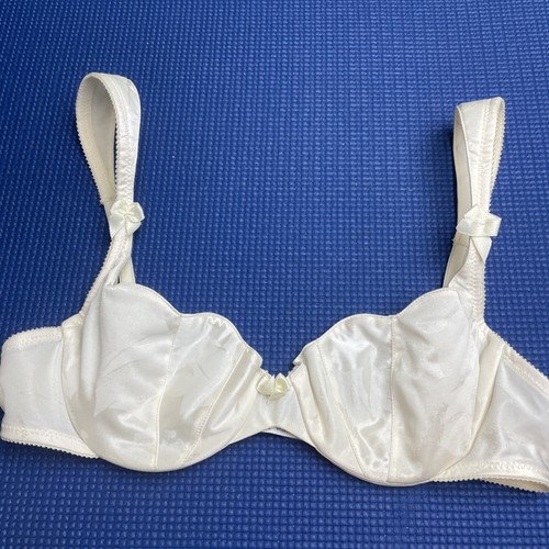 Lilyette 0894 Bows demi underwire Bra Scalloped Ivory 34B | eBay