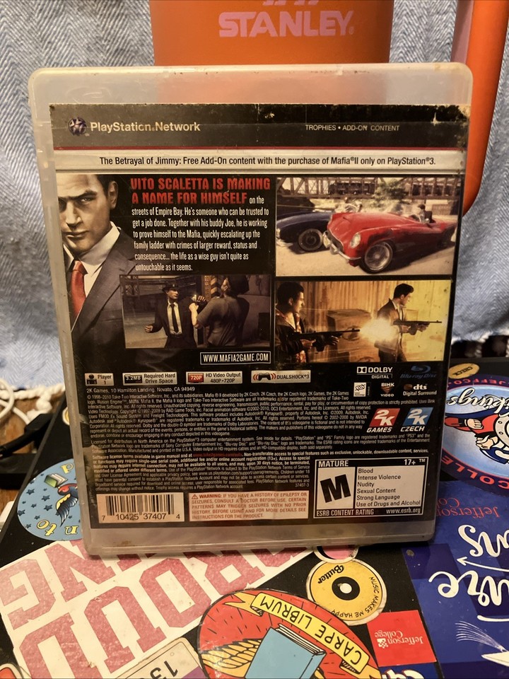 MAFIA II PS3 SONY PLAYSTATION 3 VIDEO GAME IN BOX No Manual | eBay