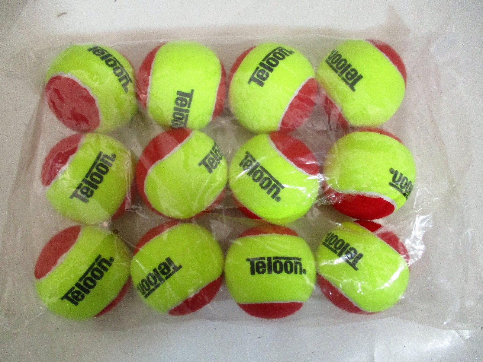 12 TELOON STAGE 3 LOW COMPRESSION TENNIS BALLS FOR AGE 2-8 YRS | eBay ...