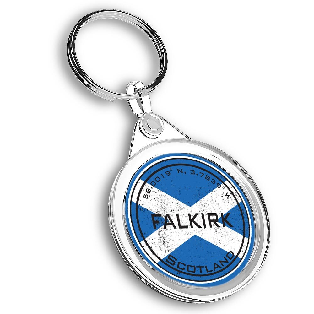 1x Round Keyring Falkirk Scotland Flag Circle #59726 | eBay