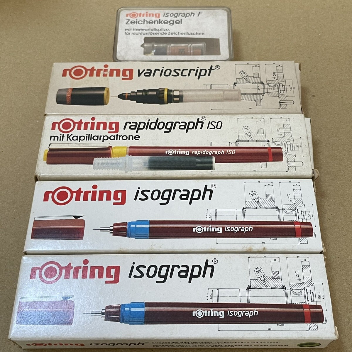 Rotring Rapidograph Pen Set