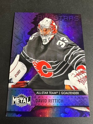 David Rittich 2020-21 Skybox Metal Universe Purple Spectrum #194 Serial ...