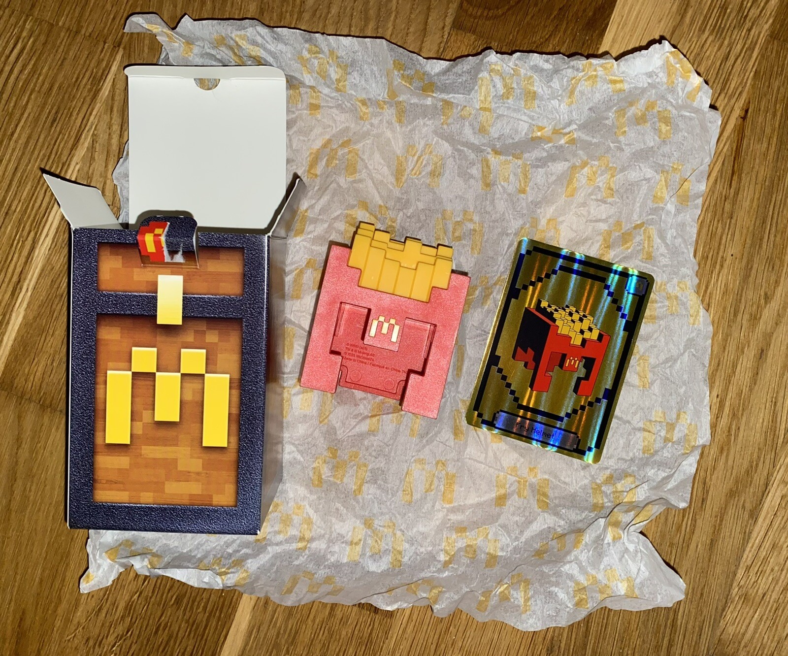 Minecraft Mcdonald’s Adult Happy Meal Toy ‘Fry Helmet’ With Redeemable ...