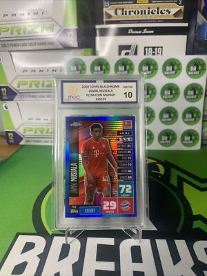 Jamal Musiala 42/150 JERSEY NUMBER Bundesliga Match Attax Chrome 20/21 ...