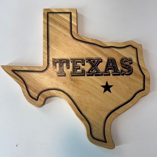 Faberware State Of Texas Shape Wood Cutting Board, Serving | eBay