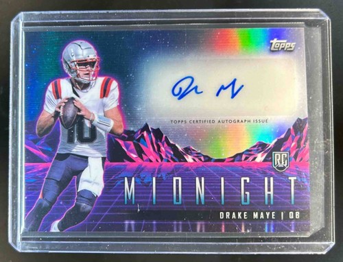 2024 Topps Midnight Drake Maye Rookie Horizon RC Rookie Auto #RHS-DM | eBay