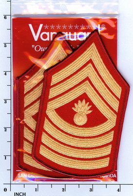 USMC Marines FEMALE Master Gunnery Sergeant Chevrons MGySgt E9 PATCH ...
