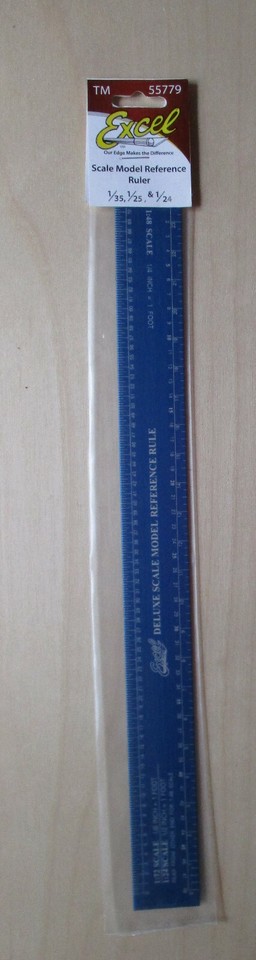 12" Aluminum 1/35, 1/24, 1/25 Scale Model Ruler Excel Tool 55779 | eBay