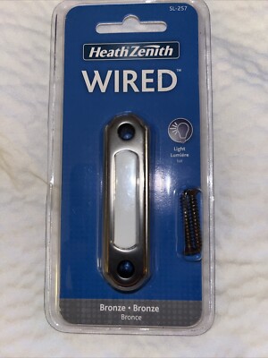 Heath Zenith SL-257-02 Wired Push Button, Oiled-Rubbed Bronze-T | eBay