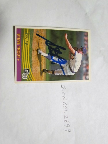 1984 Donruss Steve Trout signed Baseball Card | eBay