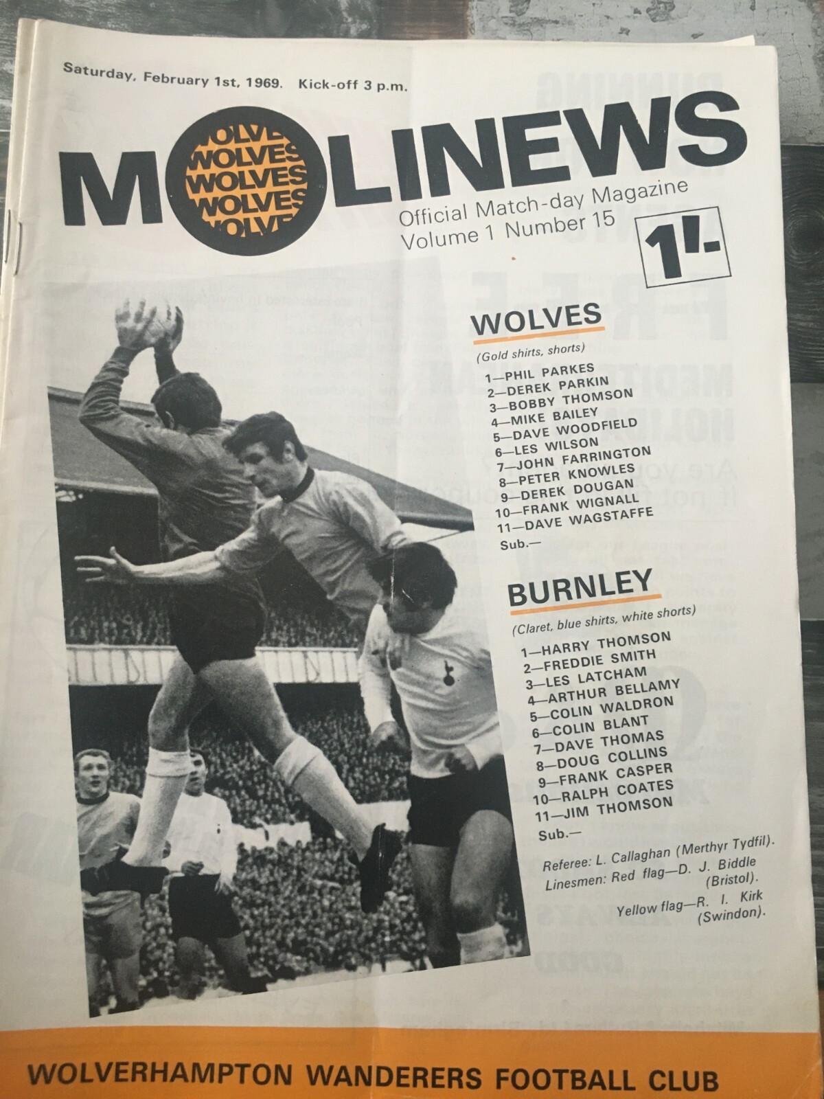 Wolves Wolverhampton Wanderers HOME & AWAY programmes 1968/69 League ...