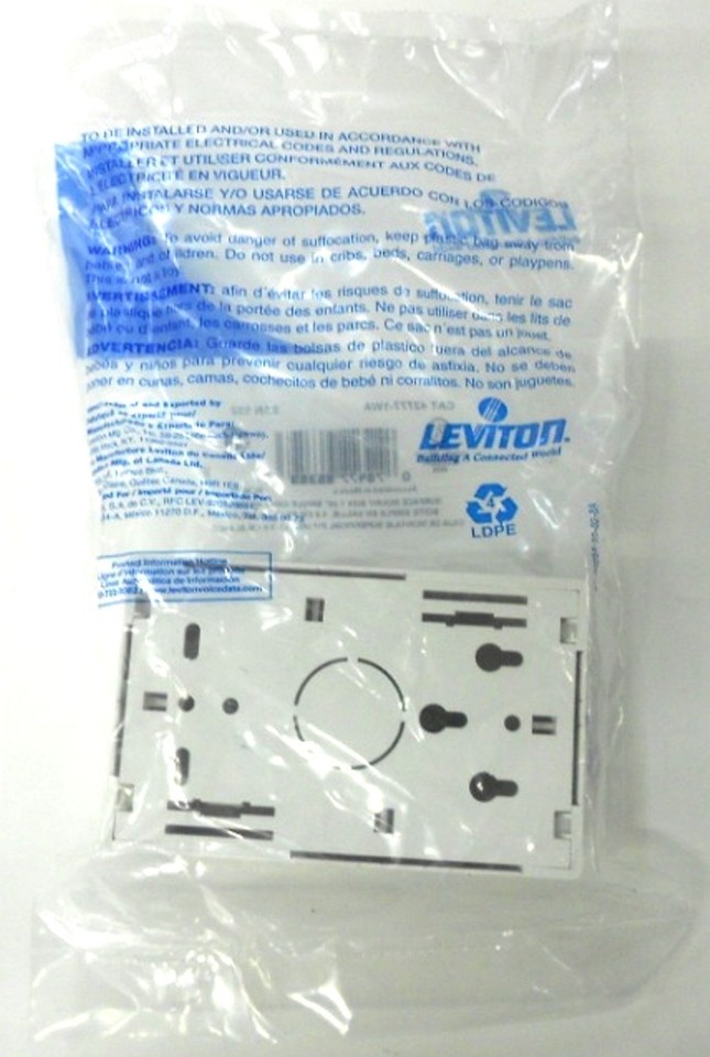 LEVITON SURFACE MOUNT BOX 42777-1WA, 2.96" W x 4.72" H x 1.89" D | eBay