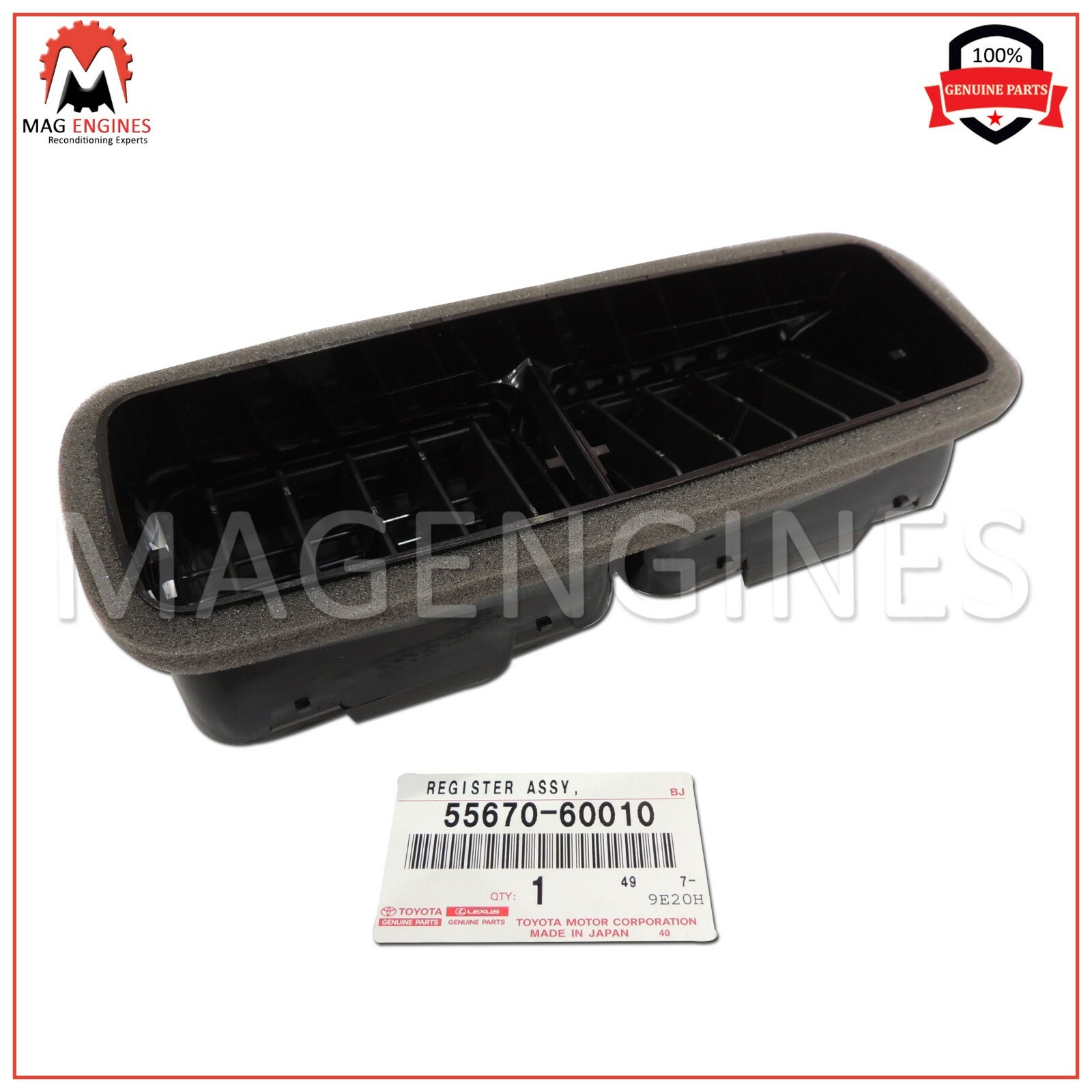55670-60010 GENUINE OEM REGISTER ASSY, INSTRUMENT PANEL, NO.3 ...