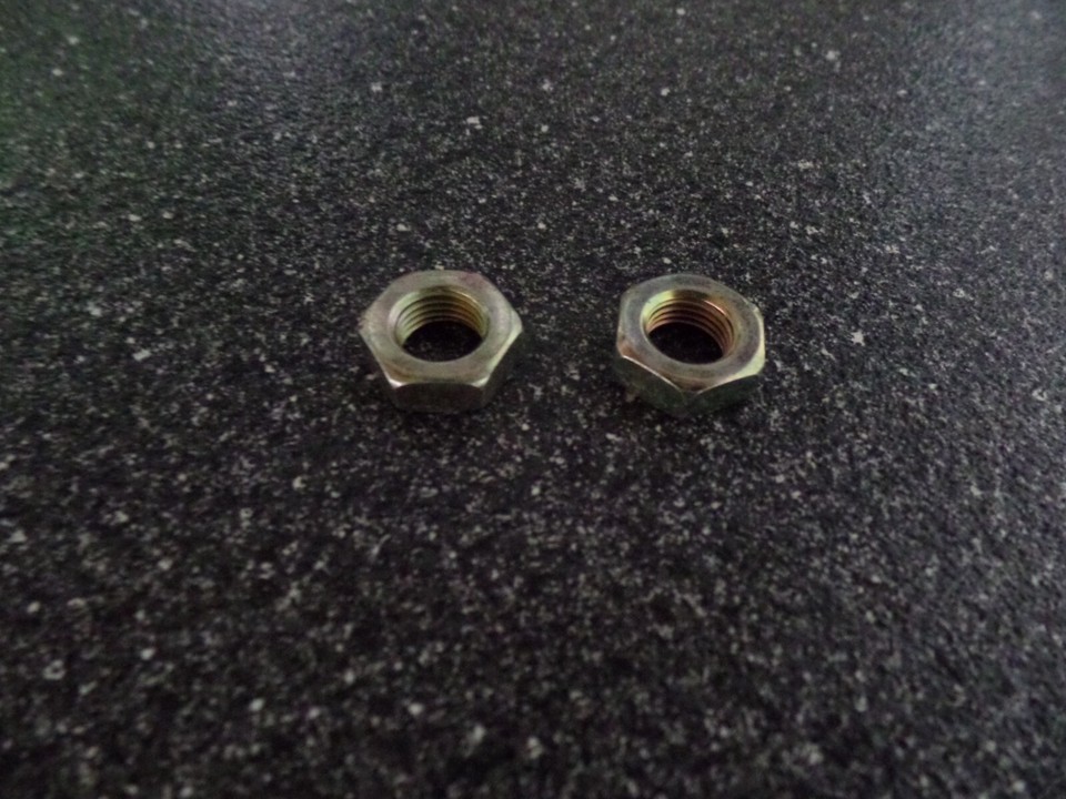 2 NEW HONDA TRX250R TRX 250R STOCK OEM TIE ROD END LOCK NUT 12MM HEX ...