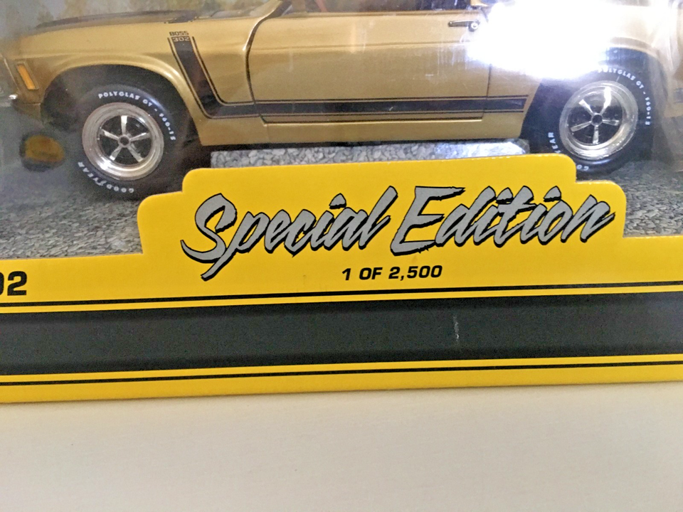 1/18 ERTL SPECIAL EDITION 1970 FORD-'BOSS 302' MUSTANG-1 OF 2500-AZTEC ...