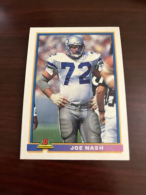 1991 Bowman Joe Nash #501 Seattle Seahawks Boston College | eBay