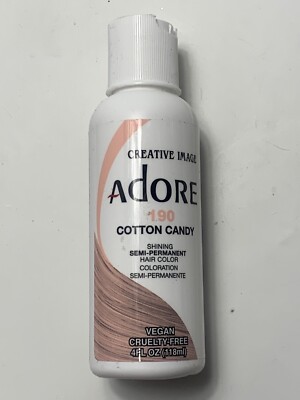Adore Semi Permanent Cotton Candy Hair Color 190 - 118ml Cotton Candy ...