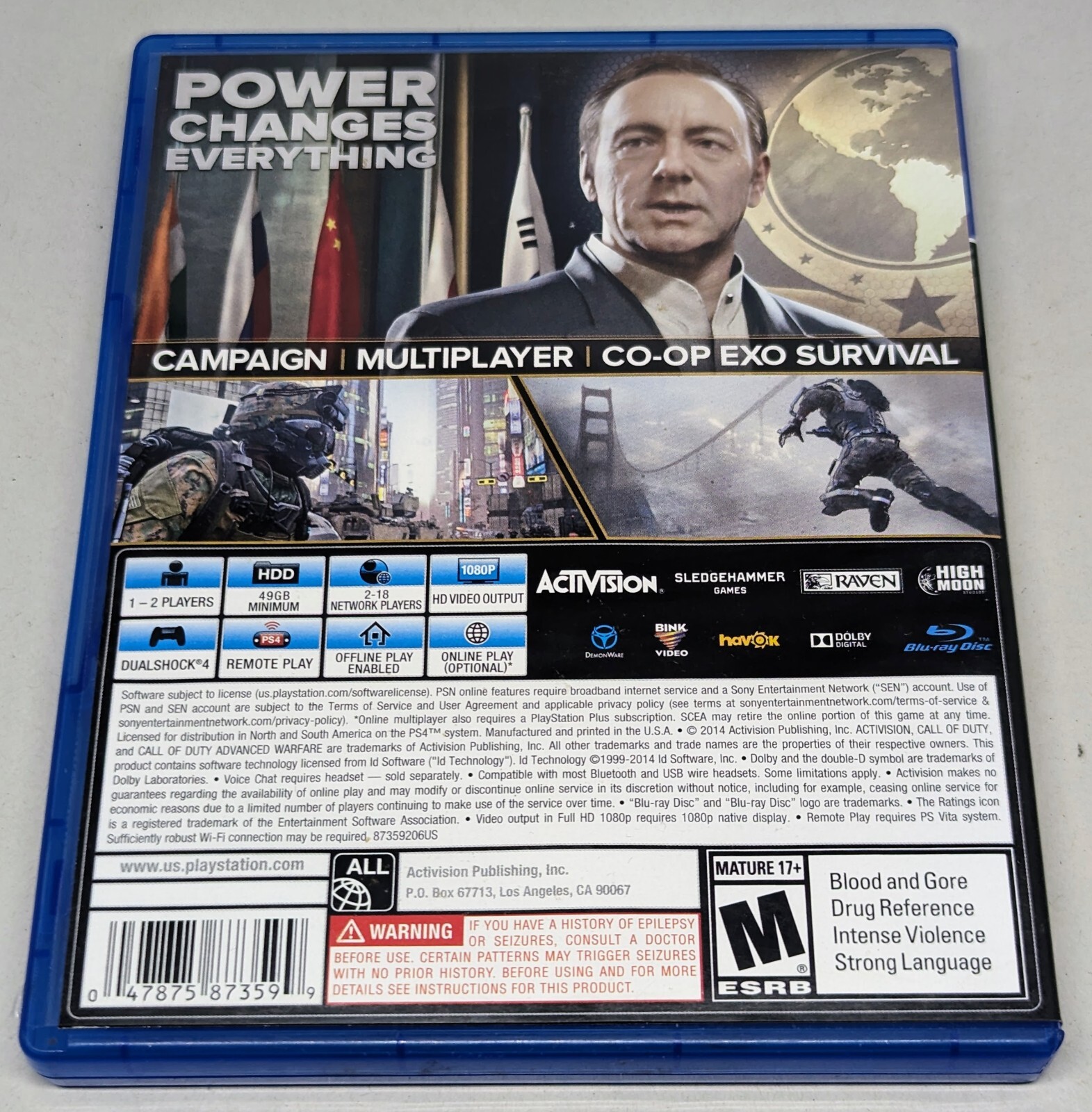 Call of Duty Advanced Warfare ( PlayStation 4 PS4) CODAW 47875846791 | eBay