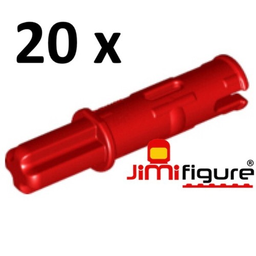 NEW 20 x LEGO Technic Axle 2L with Pin Friction Ridges Red 18651 ...