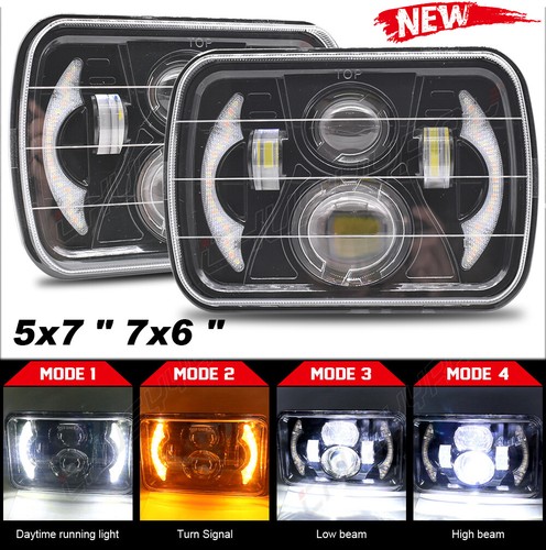 For Chevrolet Astro Express Cargo Van 2x5X7" 7x6 LED Headlights High ...