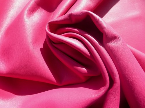 Lambskin leather hide Large Hot Pink silky soft smooth finish | eBay