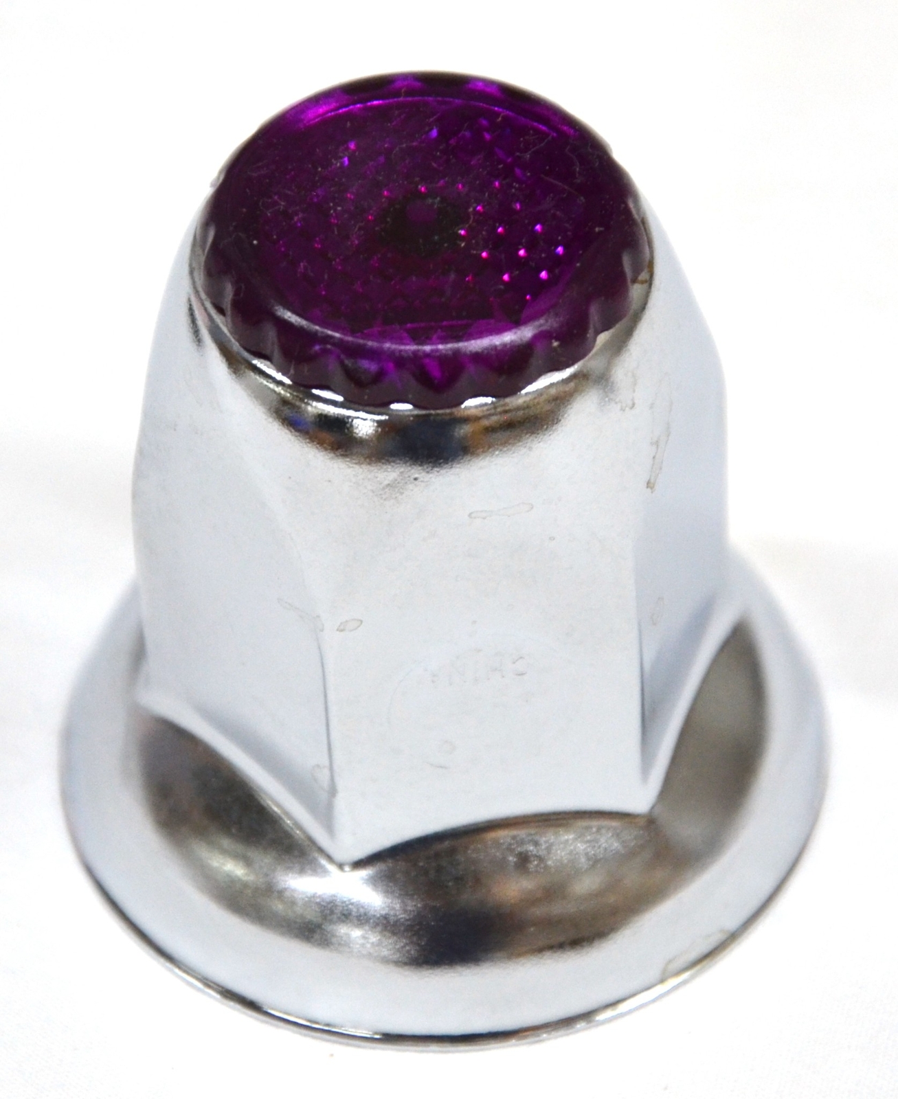 Lug Nut Covers 33mm Push-On Purple Reflector Chrome 2" Tall GG#10493 ...