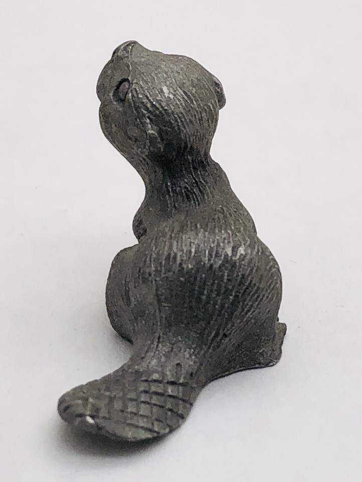 Vintage Spoontiques P108 Pewter Beaver Miniature Animal Figurine 1 ...