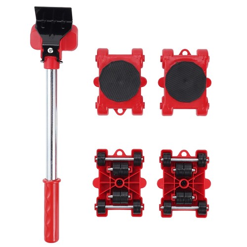 5Pcs Heavy Furniture Lifter Lifting Easy Moving Slider Mover Tool Set ...