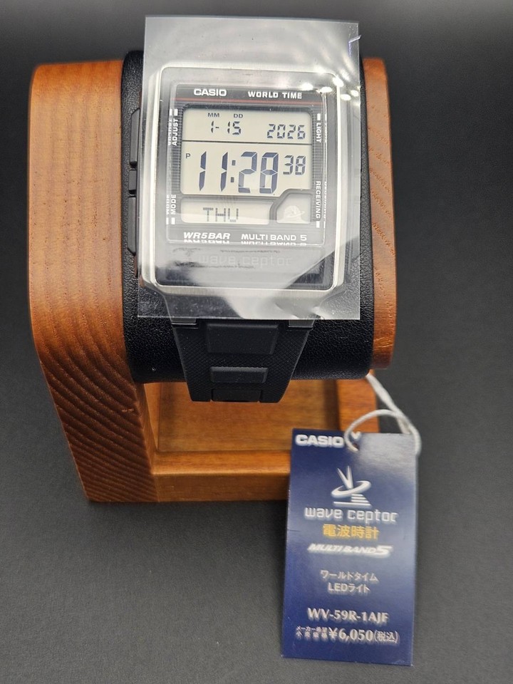 CASIO WAVE CEPTOR WV-59R-1AJF Men's Watch in Box in stock NEW | eBay