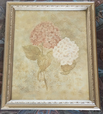 FRAMED VALORIE EVANS WENK FLOWER PRINT | eBay