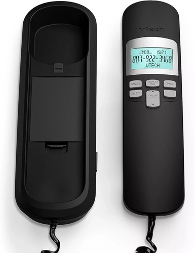 VTech Corded Phone for Home Office With Caller ID Call Waiting Wall ...