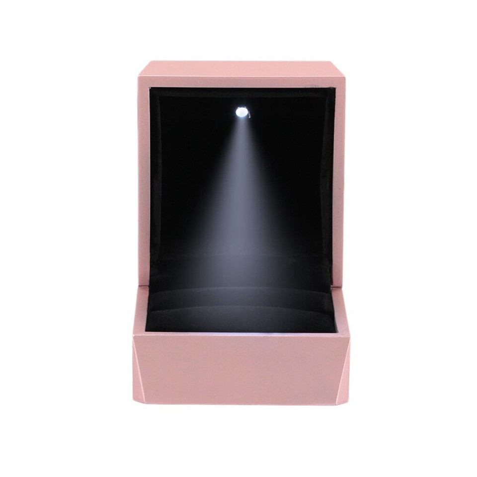 10PC LED light Jewelry Box Necklace Pendant Ring Stroage Holder for ...
