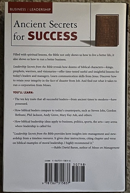 Leadership Secrets From Bible Management Lessons for by Lorin Woolfe ...