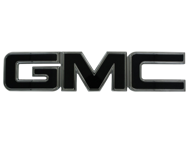 GMC BLACKOUT Emblem Badge Overlay Vinyl Sheets Decal Sticker Wrap U-Cut ...