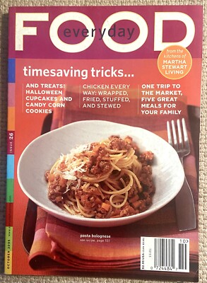 Everyday Food Magazine October 2005 Issue 26 Martha Stewart | eBay