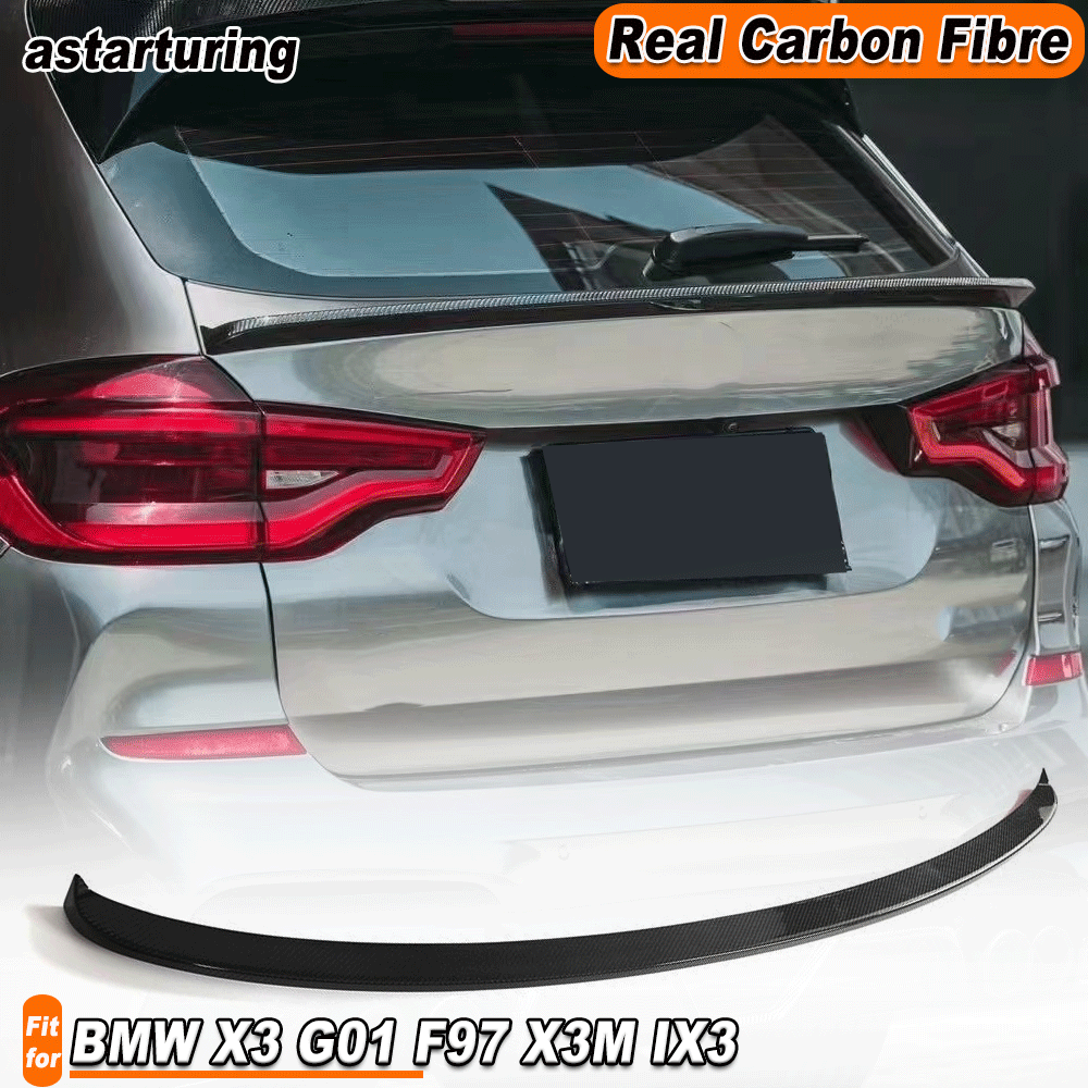 For BMW X3 G01 F97 X3M IX3 2018-2023 REAL Carbon Rear Roof Spoiler ...