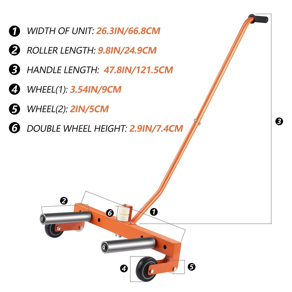 350 Lbs Heavy-Duty Adjustable Wheel Dolly, Tire Dolly for Workshop ...