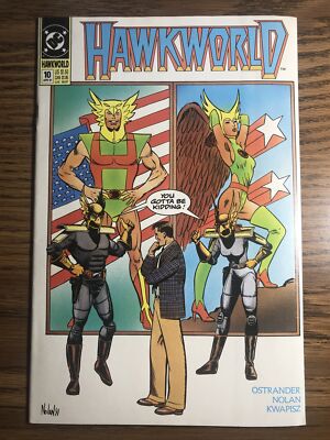 HAWKWORLD 10 Graham Nolan Cover John Ostrander Story DC COMICS 1991 | eBay