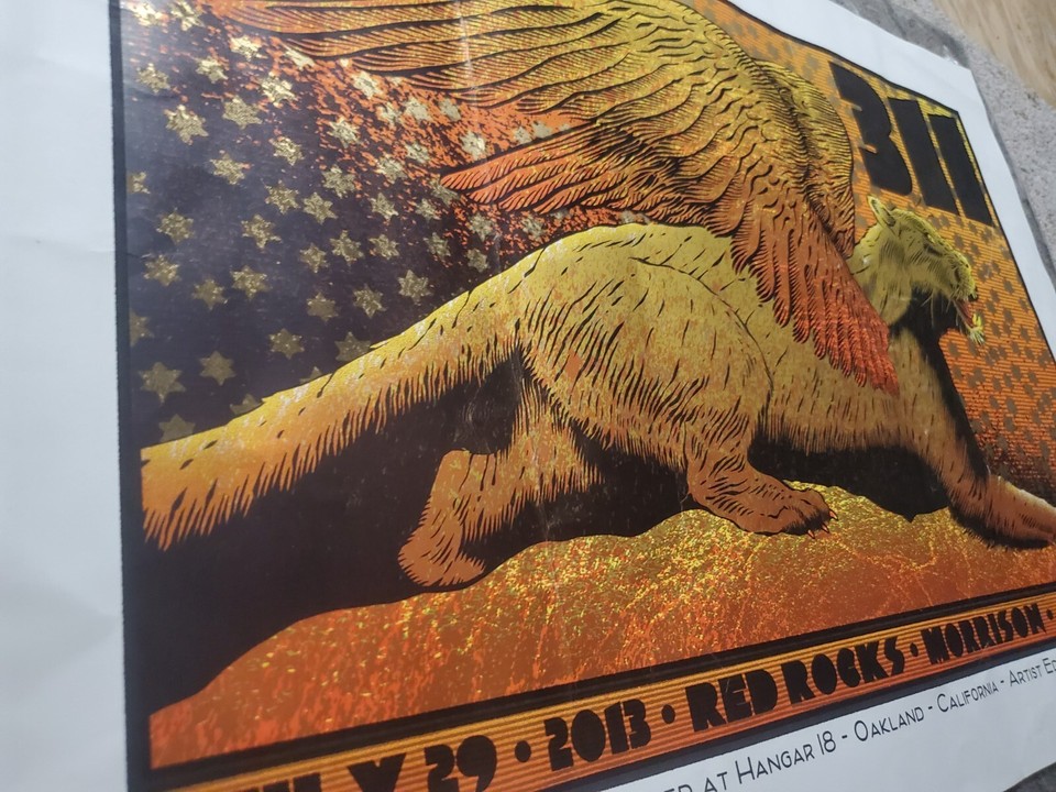 Signed Chuck Sperry 311 Red Rocks Concert Poster 2013 Morrison CO ...