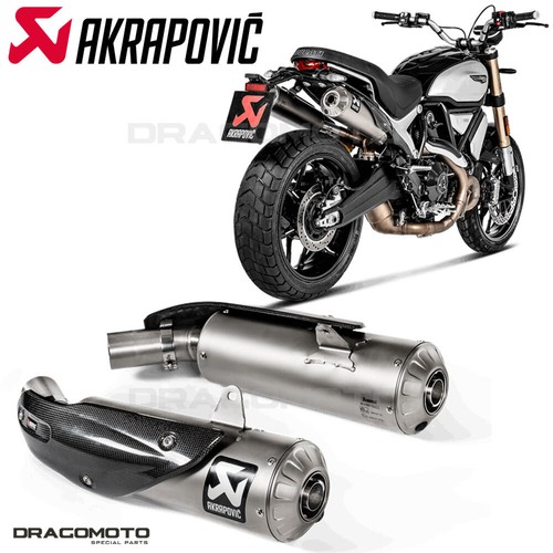 DUCATI SCRAMBLER 1100 2018-2020 Exhaust AKRAPOVIC Titanium S-D11SO4 ...