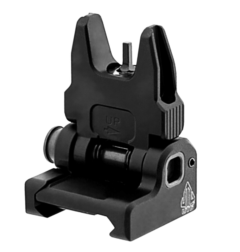 UTG Flip-up BUIS Sight Set Spring Folding Iron Sights Picatinny Mount ...