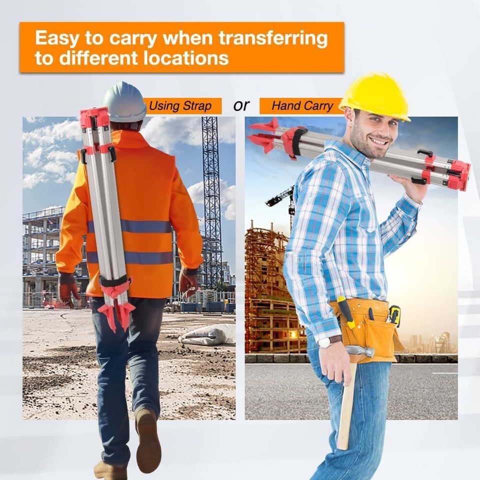 Universal Survey Tripod – Aluminum Laser Level Tripod – Transit Level ...