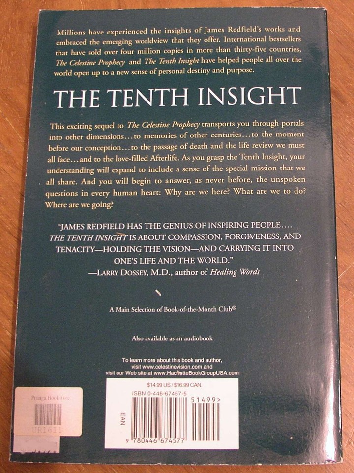 The Tenth Insight Holding the Vision Further Adventures of The ...