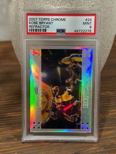 2007-08 Topps Chrome - Refractor #24 Kobe Bryant /999 PSA 9 | eBay
