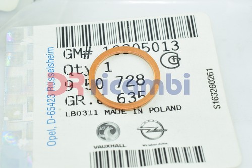 ANELLO VITE CONDOTTO RADIATORE OLIO SERVOSTERZO ASTRA J - OPEL 950728 ...